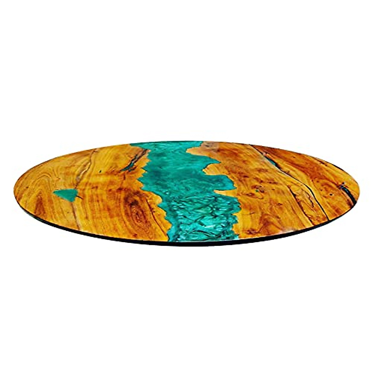 Epoxy Table, Live Edge Wooden Table, Epoxy Resin River Table, Natural Wood,Dining table, Natural Epoxy Table, Resin Table 51x51 inch