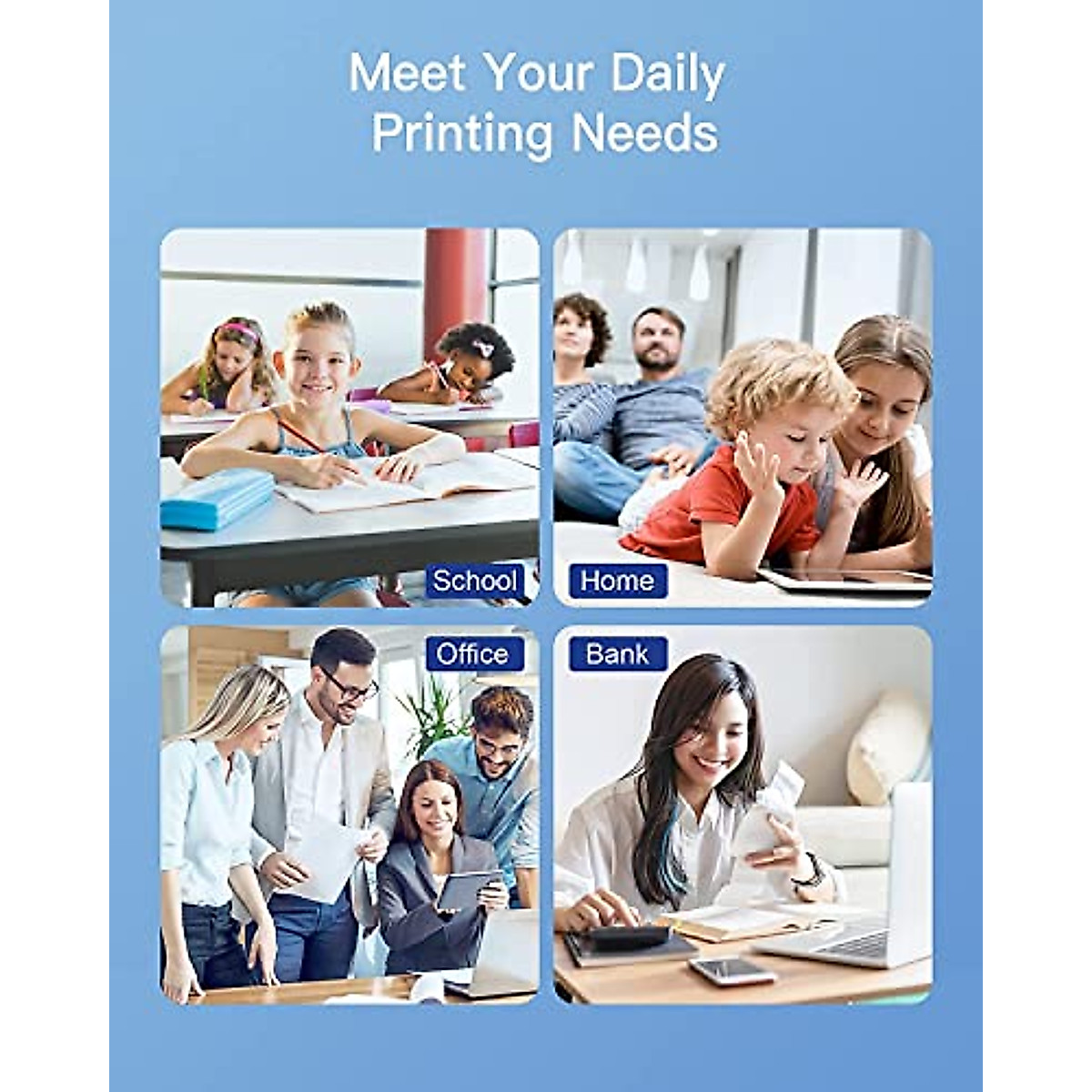 GPC Image Compatible Ink Cartridge Replacement for Canon maxify 1200 Ink cartridges, PGI-1200 XL for MAXIFY MB2720 MB2320 MB2700 MB2120 MB2020 Printer (2 Black, Cyan, Magenta, Yellow, 5 Pack)