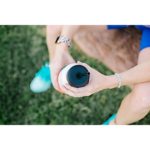 Simple Modern Wide Mouth Lid Leak Proof Straw Chug Handle Flip Fits Summit Water Bottles and Hydro Flask, Tumbler Style, Midnight Black