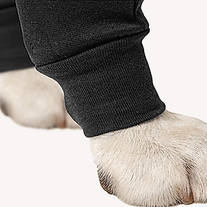 Suitical Recovery Sleeve for Dogs | Double Sleeve Front Leg Protection After Surgery | Dog Sleeve to Stop Licking | Chest Circumference 25.2”- 33.1” | Sleeve Length 13.8” | L | Double Sleeve