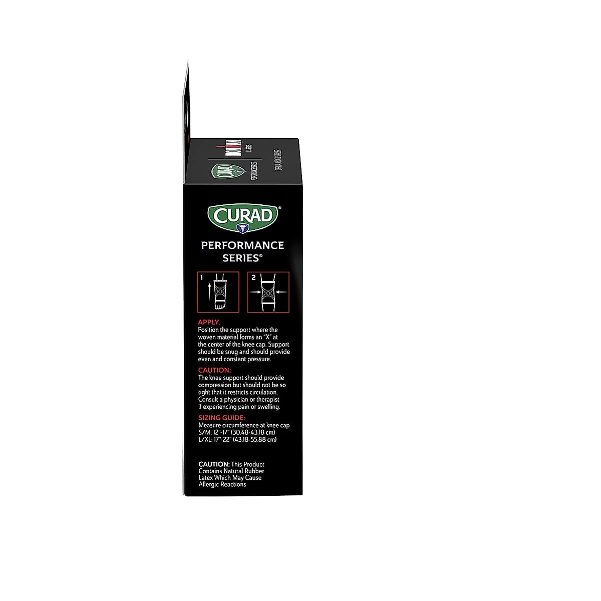 CURAD Performance Series IRONMAN Infrared Knee Support, Elastic Knee Sleeve for Pain Management, Compression Support for Enhanced Recovery and Performance, Powered by CELLIANT Technology, Large/X-Large