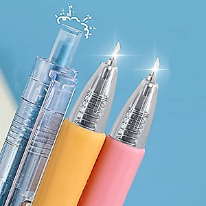 Pack 12 Retractable Hobby Knife, Precision Craft Cutting Tools with Silicon Grip Work As A Pen, Thin Blade for Art Paper Scrapbook