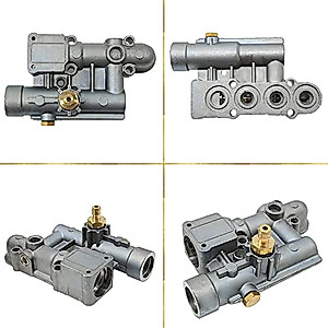 XEEQKLHW Mingdun 4 Bolt Replacement Manifold Pressure Washer Manifold Kit with for 16031 190627GS 190574GS 020228 EXWGV1721