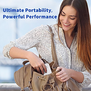 JADENS Portable Printers Wireless for Travel, Support 8.5" X 11" US Letter, Bluetooth Thermal Printer Compatible with iOS, Android & Laptop, Inkless Mobile Printer for Office, Home, School