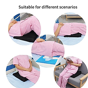 EGEN Gel Memory Foam Seat Cushion Hip Pain, Back Pain Tailbone Coccyx Sciatica Relief, Chair Cushion for Paralysis, Sedentary, Car, Wheelchair,Sciatica Bed Elderly Bedsore (with Black Cover)