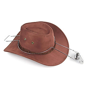 MagiDeal Car Mounted Cowboy Hat Holder Rack Organizer Hat Clip Heavy Duty Saver Spring Loaded Hanging Rack Hanger Cap Rack for SUV Truck Auto