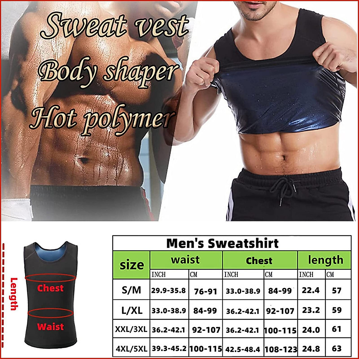 CGTFY Gynecomastia Compress Tank Top, Men's Tank Shirts, Tank Top Under Shirt for Men(L/XL) Black