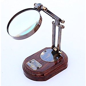 Antique Decorative Watkins & Hills Opticians London 1805 Antique Brown Marine Vintage Magnifying Glass - Collectiblesbuy