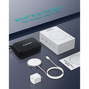 ZUBARR Nano Pro Wireless Charger 15W Max Fast Wireless Charging Pad Compatible with iPhone 14 13/12/ Mini Pro Pro max and Wireless-Charger AirPods Series,with Included Wall Charger and Cable