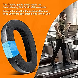 SOULWIT Cooling Gel Earpads Replacement for Sennheiser GSP500, GSP550, GSP600, GSP 670 Gaming Headset, Ear Pads Cushions for EPOS H6 Pro, GSP601, GSP602 Headphones