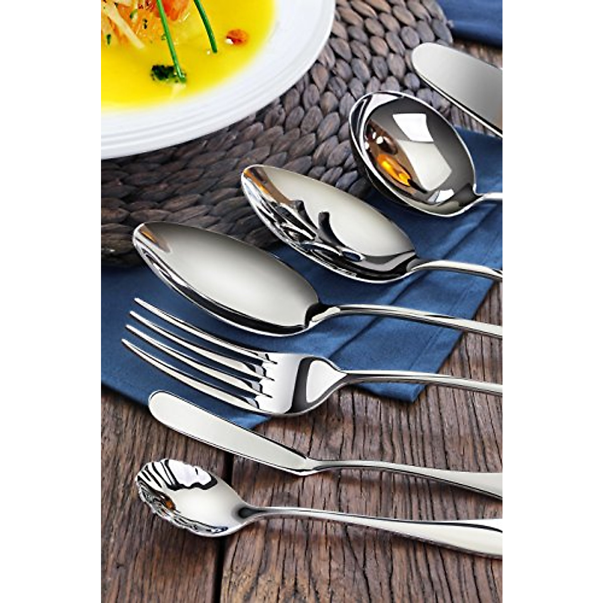 Artaste 18/10 Stainless Steel Elegant Serving & Hostess Flatware Sets (7-Piece Hostess Set)