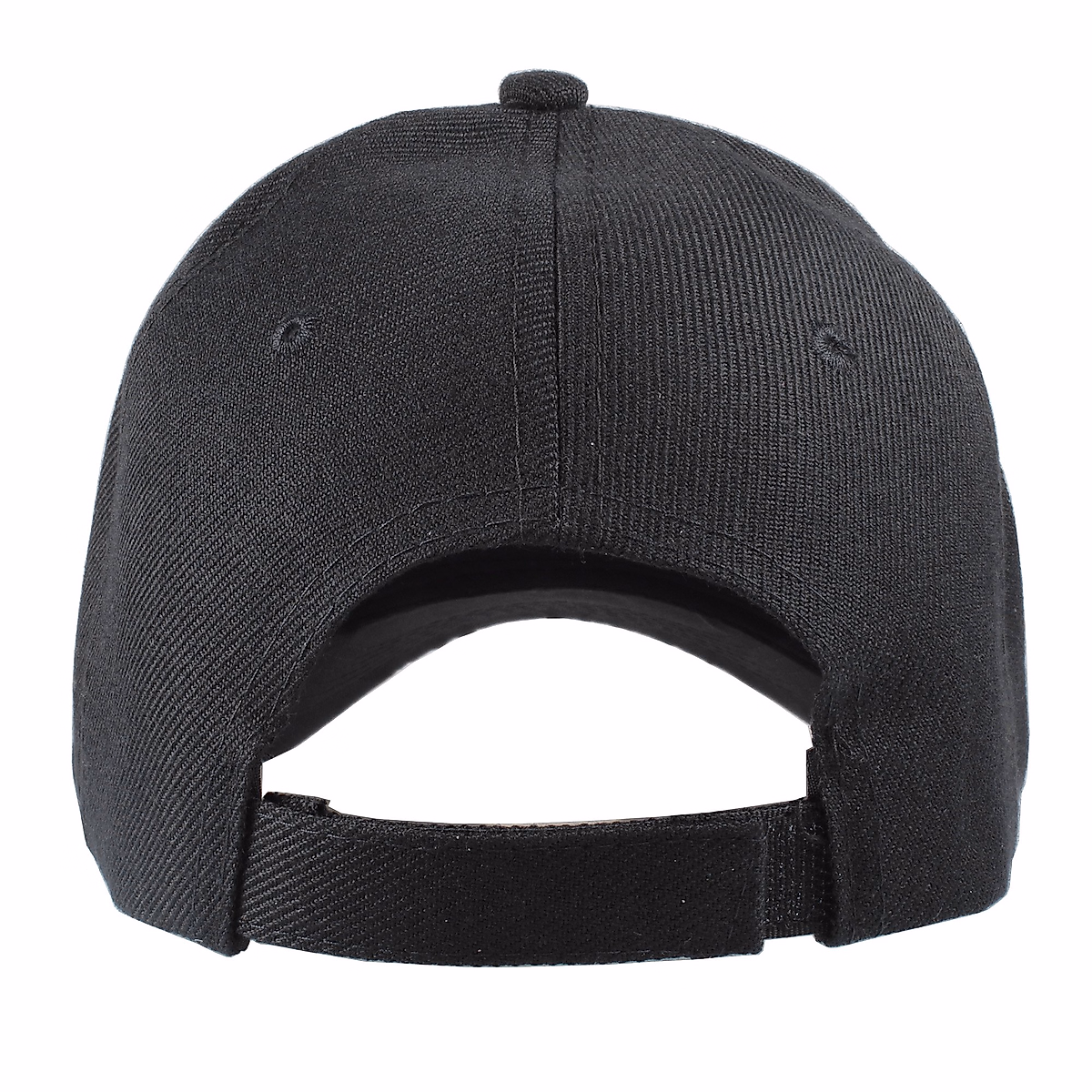 Gelante Plain Blank Baseball Caps Adjustable Back Strap Wholesale Lot 6 Pack - 001-Black-6Pcs