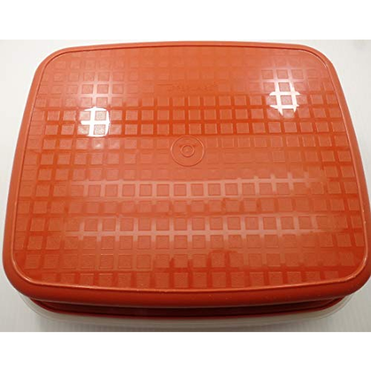 Vintage Tupperware Season Serve Marinade Keeper Container ~ Paprika