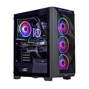 Velztorm Pilum CTO Powerful Gaming Desktop PC Liquid-Cooled (AMD Ryzen 7 3700X 8-Core, 16GB DDR4, 1TB PCIe SSD+2TB HDD (3.5), GeForce RTX 3060 12GB, 120mm AIO, RGB Fans, 750W PSU, WiFi-N, Win11P)