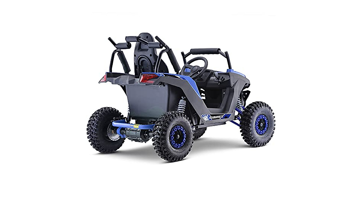 MotoTec Raider Kids UTV 48v 1200w Full Suspension Blue, Large — 🛍️ The ...