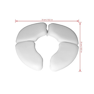 Travel Potty Seat Pad White Foldable Toilet Seat Pad Portable Eco Friendly Padded Toilet Seat Toilet Seat Cover Folding Travel Toilet Seat Recyclable Toilet Seat for Kids and Adults Potty,Toilet Mat