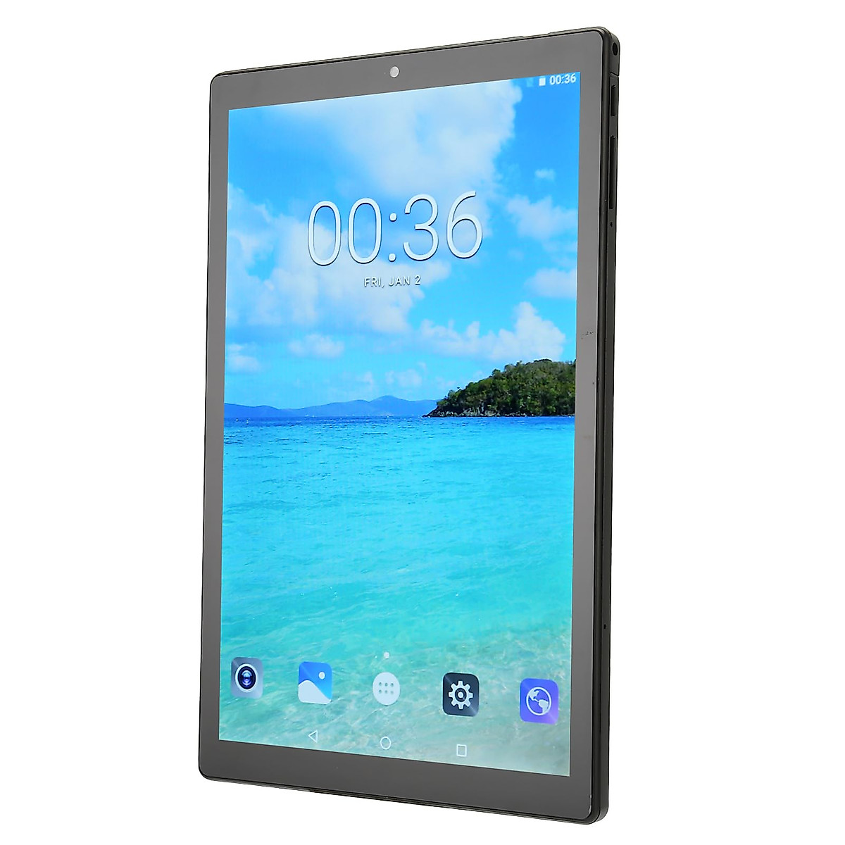 DAUZ Tablet, Front 5MP Rear 8MP 6GB RAM 128GB ROM 10.1in Tablet Support 4G Calls US Plug 100-240V for Study Entertainment (Black)