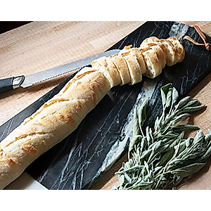 Foreside Home & Garden Large Rectangle Black Marble Serving Cutting Board