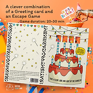 iDventure 3x set puzzle greeting Birthday cards for puzzle enthusiasts. Clever combination of Birthday card & Escape Room
