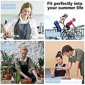 EMHFLYFN Portable Neck Fan Upgraded Hand Free Personal Fan Rechargeable Bladeless Neck Fan 360° Surround & 3 Gear Wind Wearable Cooler Fan U-Shaped Neck Ring Fan Suitable for Traveling Sports Office