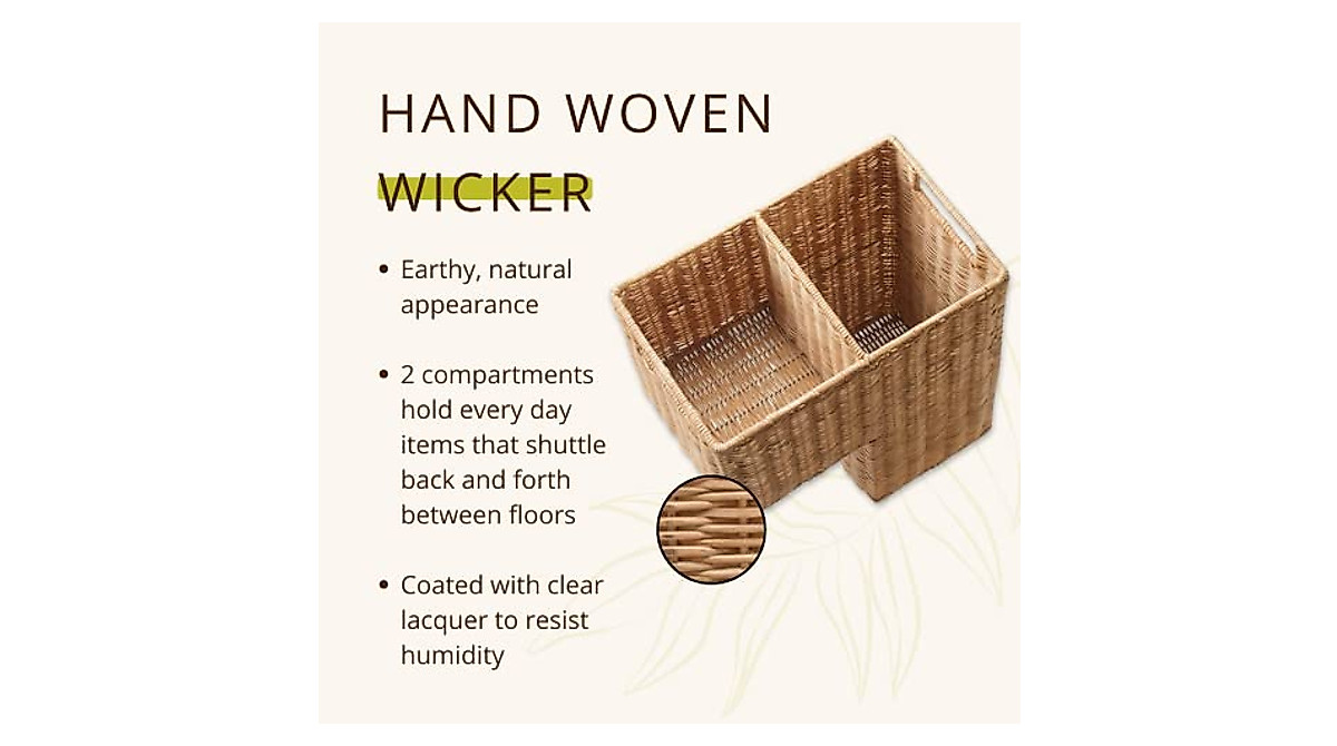 Kouboo Wicker Step Basket - Stylish Home Storage Solution