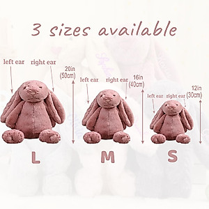 Custom Easter Bunny Custom Bunny Stuffed Animals With Child's Name Handmade Personalized Plush Rabbit Toy for Girls Boys Kids