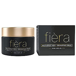 FIÈRA Neck Firming & Tightening Cream - Anti-Aging Moisturizer with Macadamia Oil, Hyaluronic Acid, Shea Butter - Smooths & Lifts Neck Skin - 1.69 FL. OZ. / 50 ML
