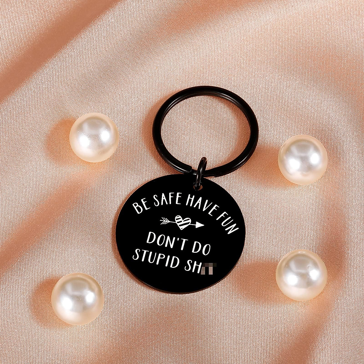 Back to School Supplies for Son Daughter Back to School Gifts for Teens Boys Girls from Mom First Day of School Don’t do Stupid Keychain Stocking Stuffer Valentines Gag Gifts for Him Her Christmas