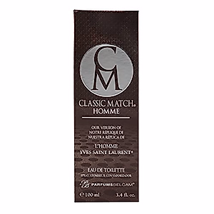 Parfums Belcam Classic Match Homme, our version of a Prestige Designer Eau de Toilette Spray, 100 ml