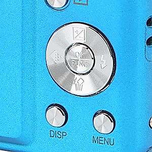 48MP Digital Camera, Single Shot Automatic White Balance Automatic Light Sensitivity Speed Metal Portable Digital Camera Continuous Shooting for Senior Citizen Blue
