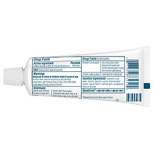 Tom's of Maine Travel Size Anticavity Fresh Mint Toothpaste, 3 oz. 6-Pack (Packaging May Vary)