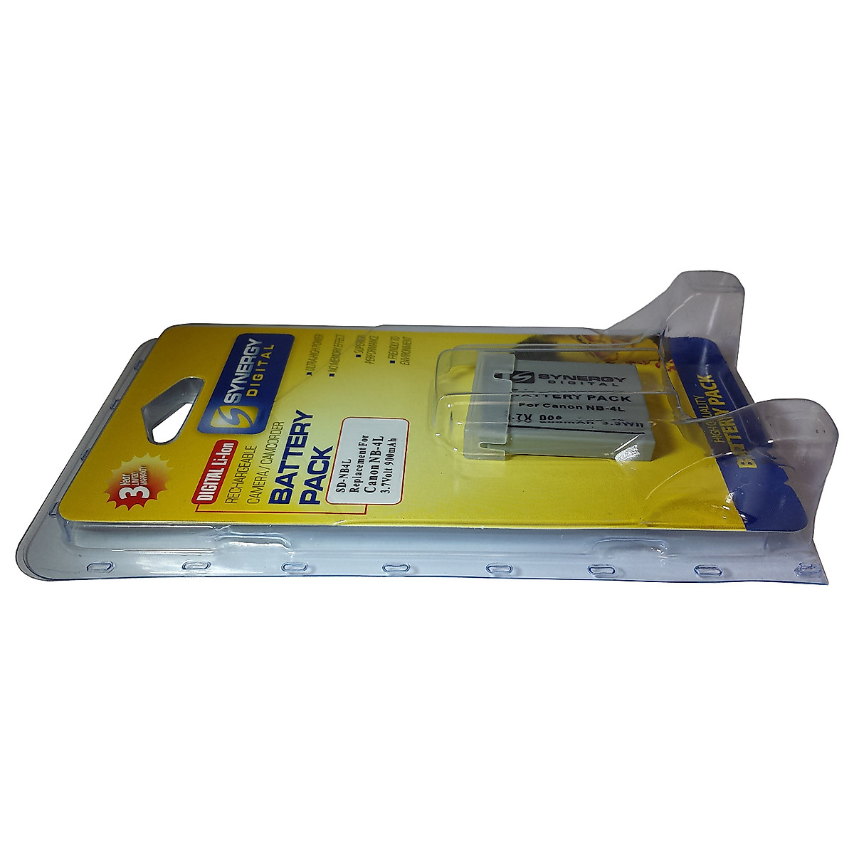 Synergy Digital Camera Battery, Works with Canon PowerShot ELPH 330 HS Digital Camera, (li-ion, 3.7V, 900 mAh) Ultra Hi-Capacity Battery