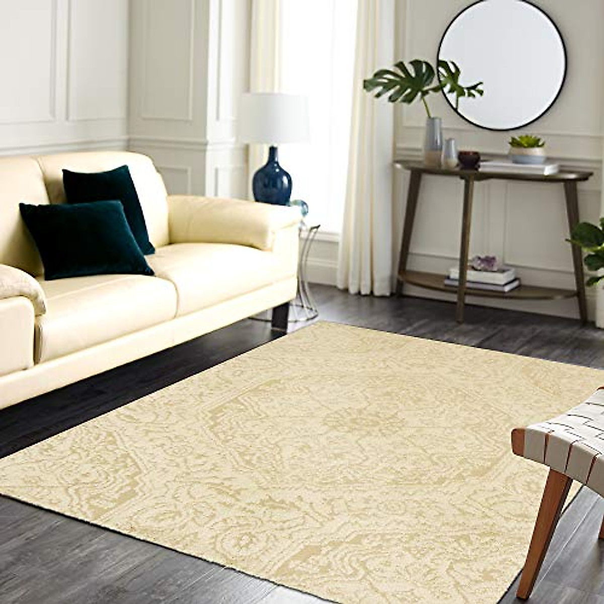 Mohawk Home Cream Francesca Area Rug, 5'x8'