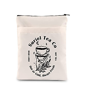 MAOFAED Suriel Tea Co Acotar Book Sack Velaris City of Starlight Book Cover Bookish Gift for Book Lover Bookworm Gift (Suriel Tea booksl)