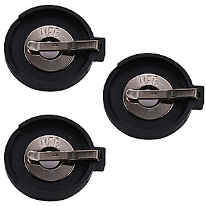 Heyiarbeit 5Pcs CR2430 Horizontal Coin Button Battery Holder Black Container Case Coin Cell Button Battery Socket Holder for 3V Button Battery