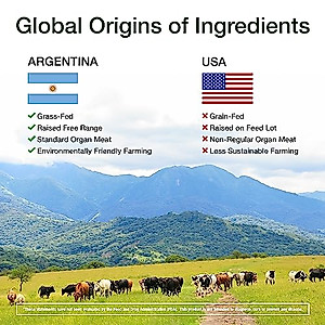KTD BIOLABS Grass Fed Beef Organs Supplement - Made in USA - Grass Fed Organ Complex with Desiccated Beef Liver, Heart, Kidney, Pancreas, Spleen for Energy, Immune & Digestive Health - 150 Capsules