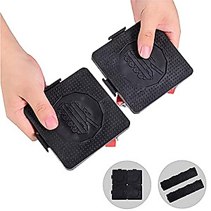 Furniture Lifter with Wheels Moving Dolly for Heavy Duty - Lockable Lifter | 360° Rotation Wheels | 880 lbs Set Capacity | Tool Set Lifter for Heavy Furniture Moving Appliances Refrigerator Sofa Bed