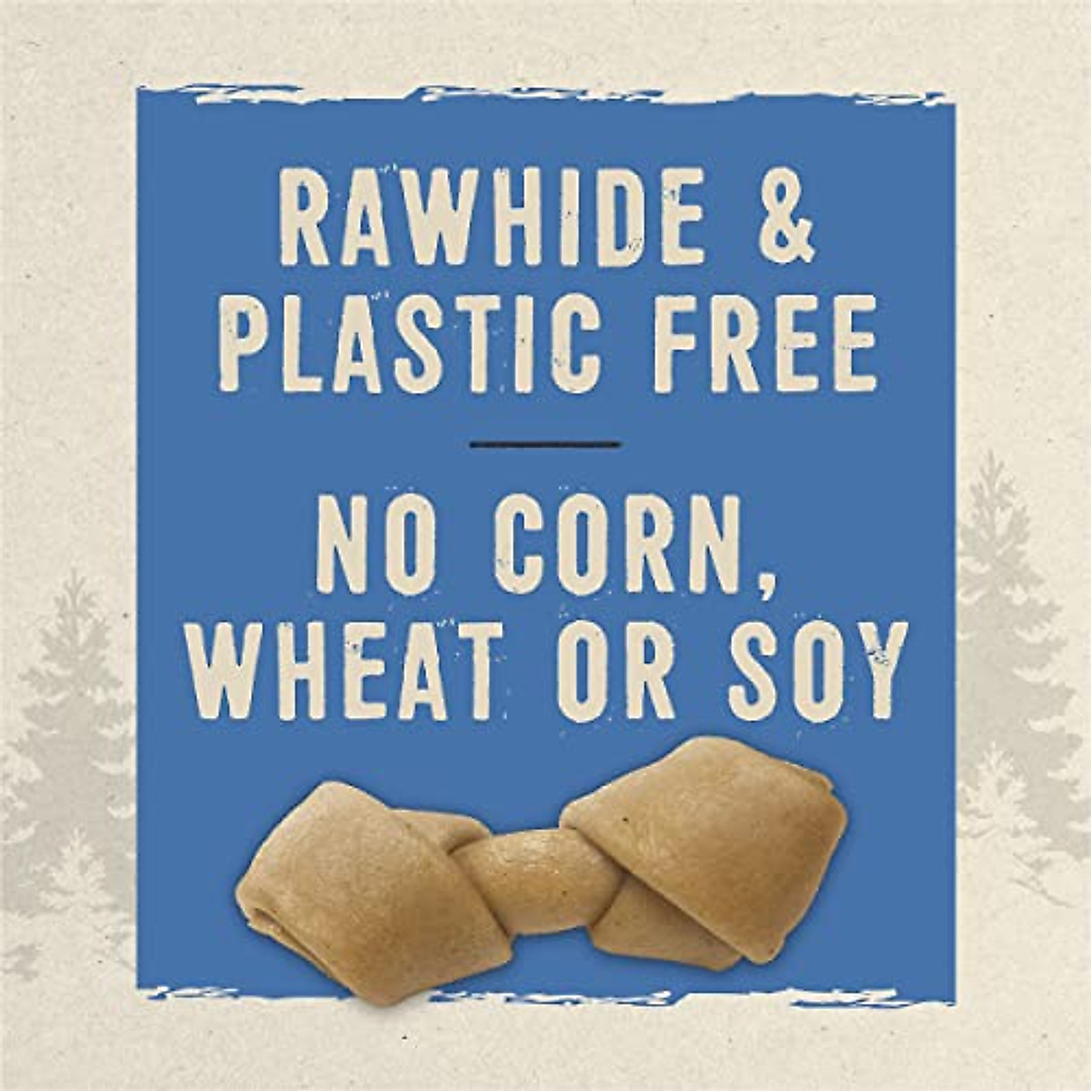 Purina Prime Bones Mini Knotted Chews Rawhide Free, Natural Dog Treats with Real Duck - 26 ct. Pouch