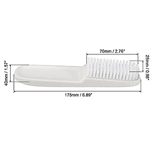 PATIKIL Cleaning Brush PBT Bristles with ABS Handle, Household Scrubbing for Shoes Sneakers Clothes, Gray