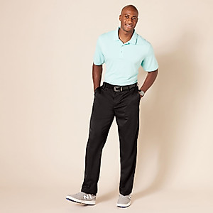 Amazon Essentials Men's Classic-Fit Stretch Golf Pant (Available in Big & Tall), Black, 38W x 32L