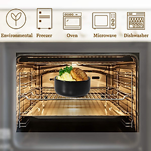 Hoxierence - 10 Oz Ceramic Small Bowls, Matte Meal Prep Round Bowl Set, Suitable for Small Side Dishes, Yogurt, Rice, Pudding, Souffle, Set of 4