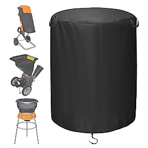 TORUTA Woodchipper Shredder Mulcher Cover 36" x 42" Electric Leaf Mulcher Cover Shredder Protection,Black