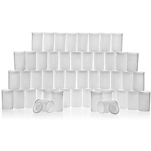 CTKcom 35MM Film Canisters(24 pack)- Tight Sealing Lids on All Canisters for Travel or Small Storage and Geocaching, 24 pack(Clear)