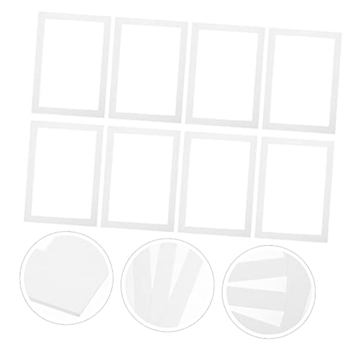 Didiseaon 10pcs Photo Frame Lining Cardstock Photo Frame Matting for Picture Frames Photo Frame Mats Picture Frame Mats Picture Matting Photo Backing Board Core White Paper Matte Cutting Mat
