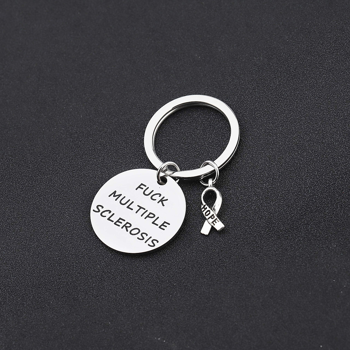Lywjyb Birdgot Fuck Multiple Sclerosis Keychain (FUCK MS)