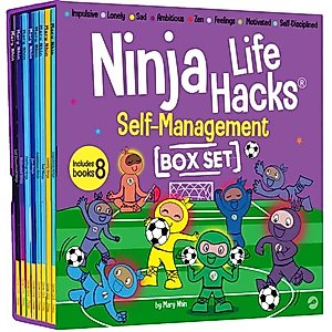 Ninja Life Hacks Self Management 8 Book Box Set (Books 33-40: Impulsive, Lonely, Sad, Ambitious, Zen, Feelings, Motivated, Self Disciplined)