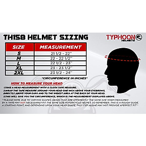 Typhoon TH158 Adult Modular Motorcycle Helmet DOT Dual Visor Full Face Flip-up - Blue Medium