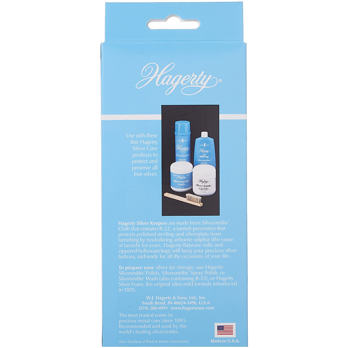 Hagerty 19100 6-Piece Place Setting Roll, Blue