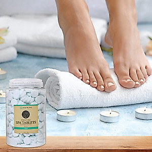 Ginger Lily Farms Botanicals Pedicure Spa Tablets, Natural & Organic, Replenishes Moisture, Softens & Conditions Skin, Ocean Scent, 105 Ounces, 500-Count