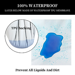 HOMBYS Breathable Waterproof Duvet Cover, Reversible Grey Waterproof Duvet Protector,Moisture Wicking Treatment Comforter Protector with Corner Ties for Pets, Dog, Cat, Kids, Elder (Gray, King)